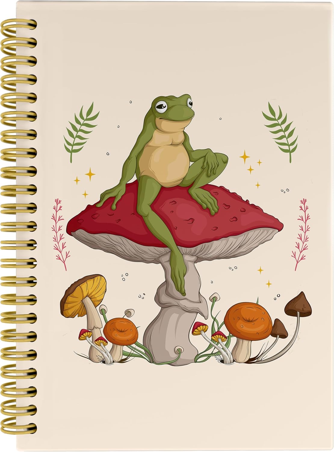 Amazon.com : Knibeo Frog on a Mushroom Notebook Journal - Frog Notebook ...