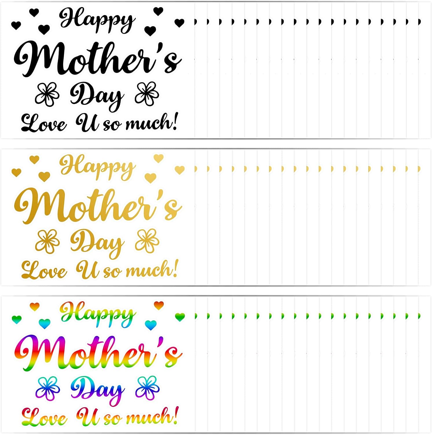 Amazon.com: DECEED 60 Sheets Mother's Day Bobo Balloon Stickers Mothers ...