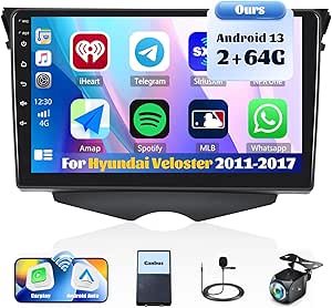 Amazon.com: [2+64G] Android 13 Car Stereo for Hyundai Veloster 2011 ...