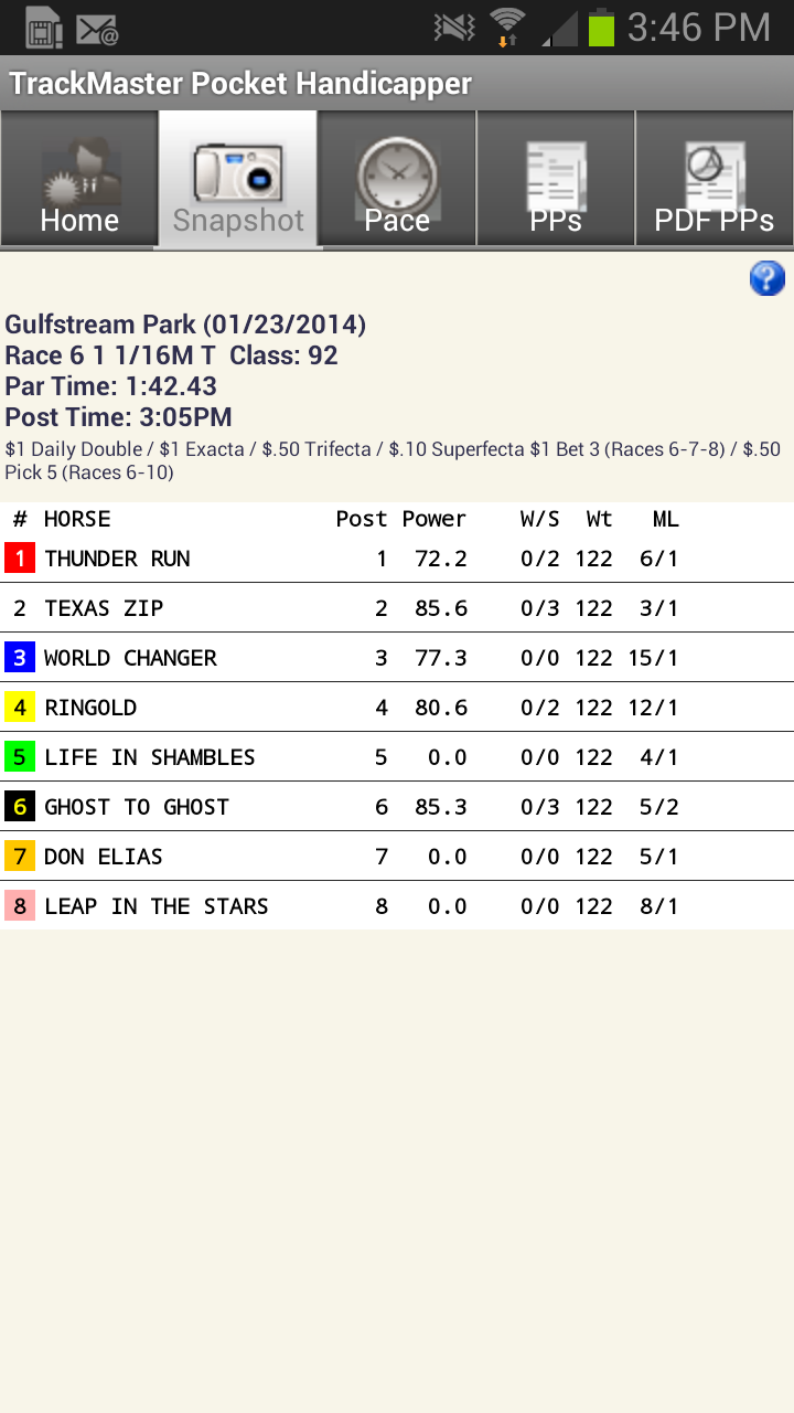 TrackMaster Pocket Handicapper - App on Amazon Appstore