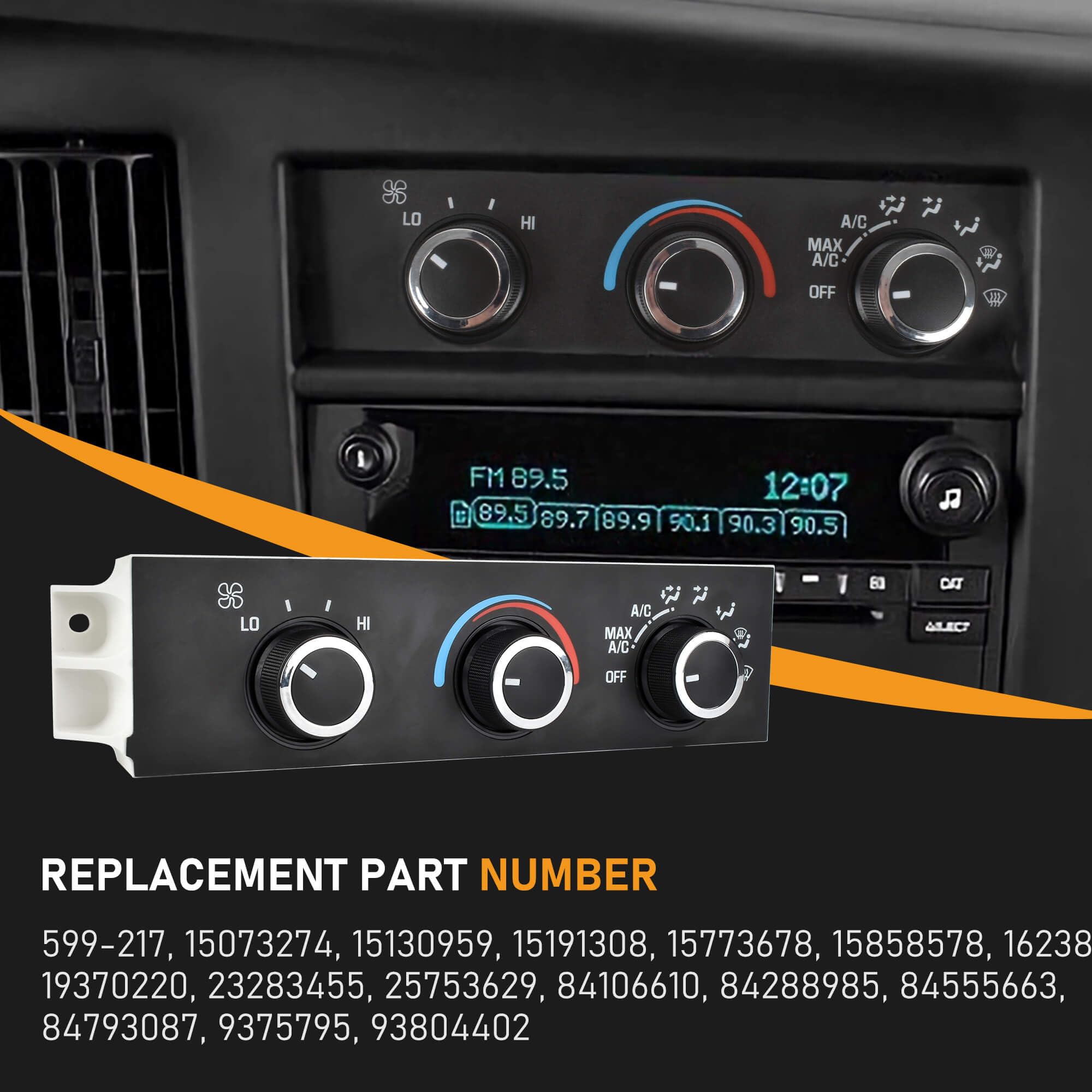 Snapklik.com : 599-217 Heater A/C Control Switch Air Conditioning ...