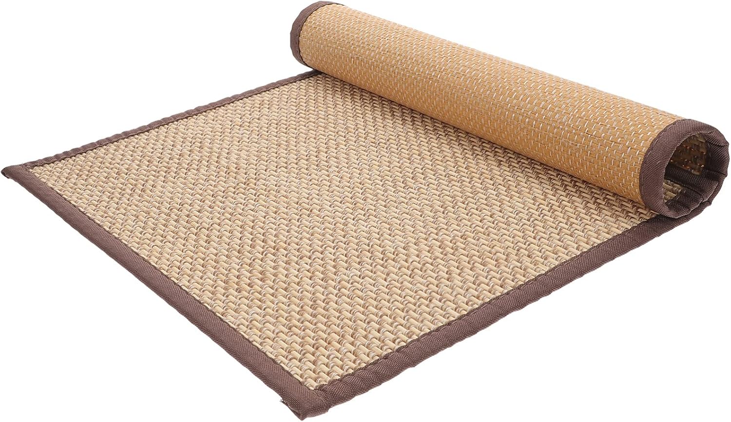 Amazon.com: Beavorty Bamboo Rug Woven Straw Seat Cushion Japanese Style ...