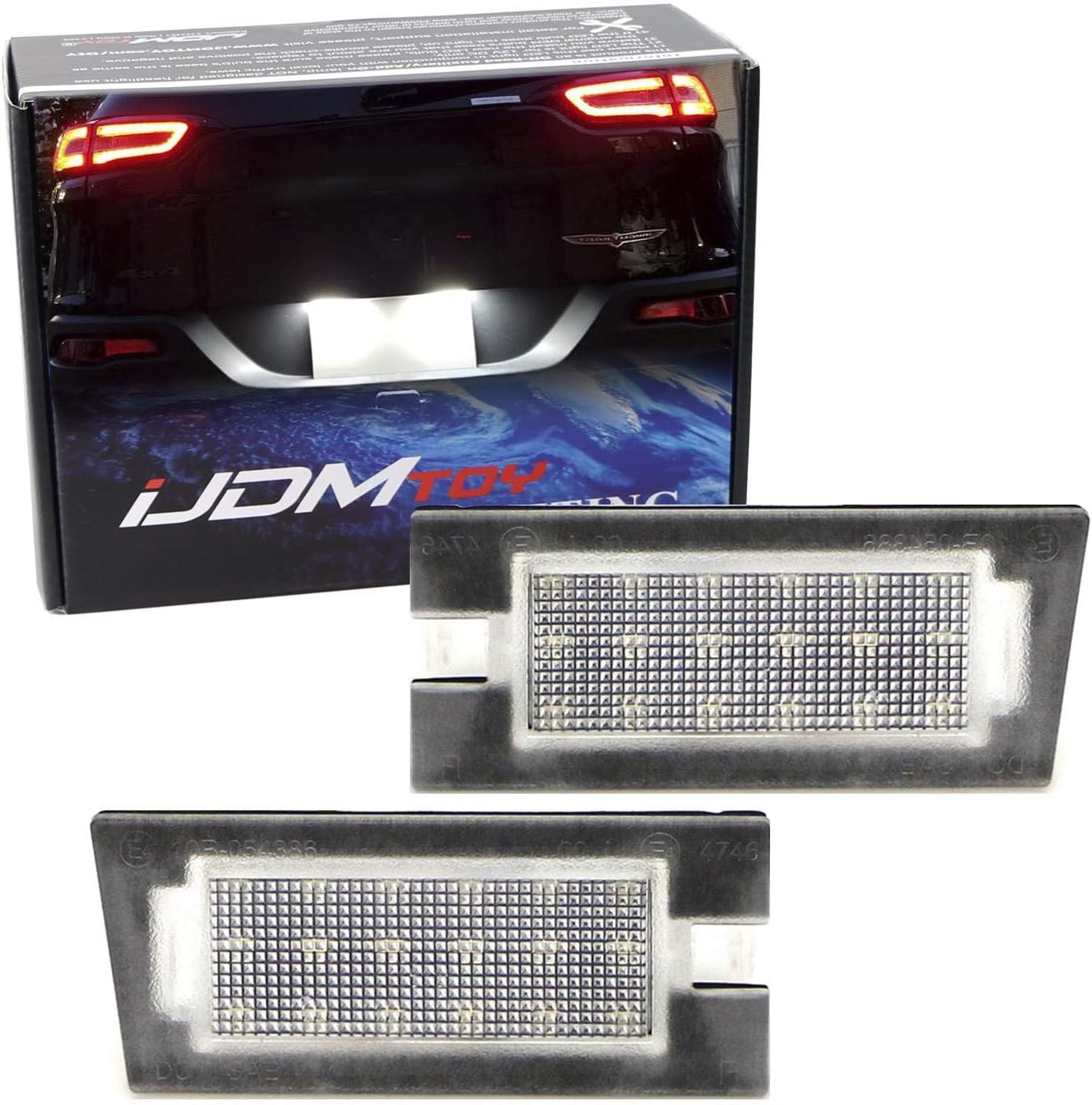 Amazon.com: iJDMTOY OEM-Fit 3W Full LED License Plate Light Kit ...