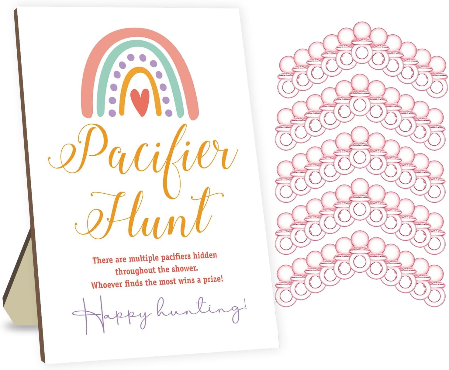 Amazon.com : Bear Baby Pacifier Hunt Game, Baby Shower Games Set ...