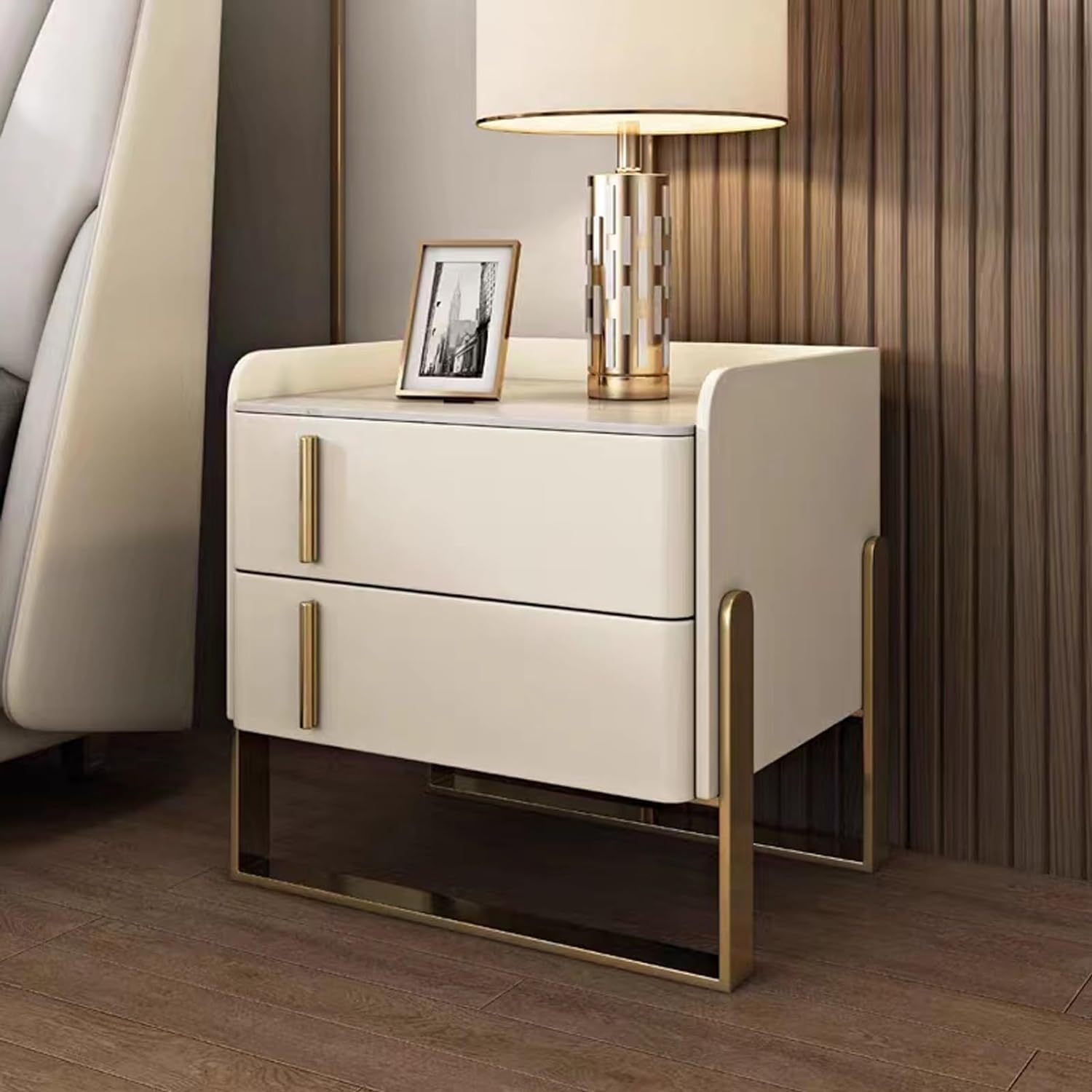Pimex Side Table Bedside Chest narrow Nightstand Set Of 2 Modern Bed ...
