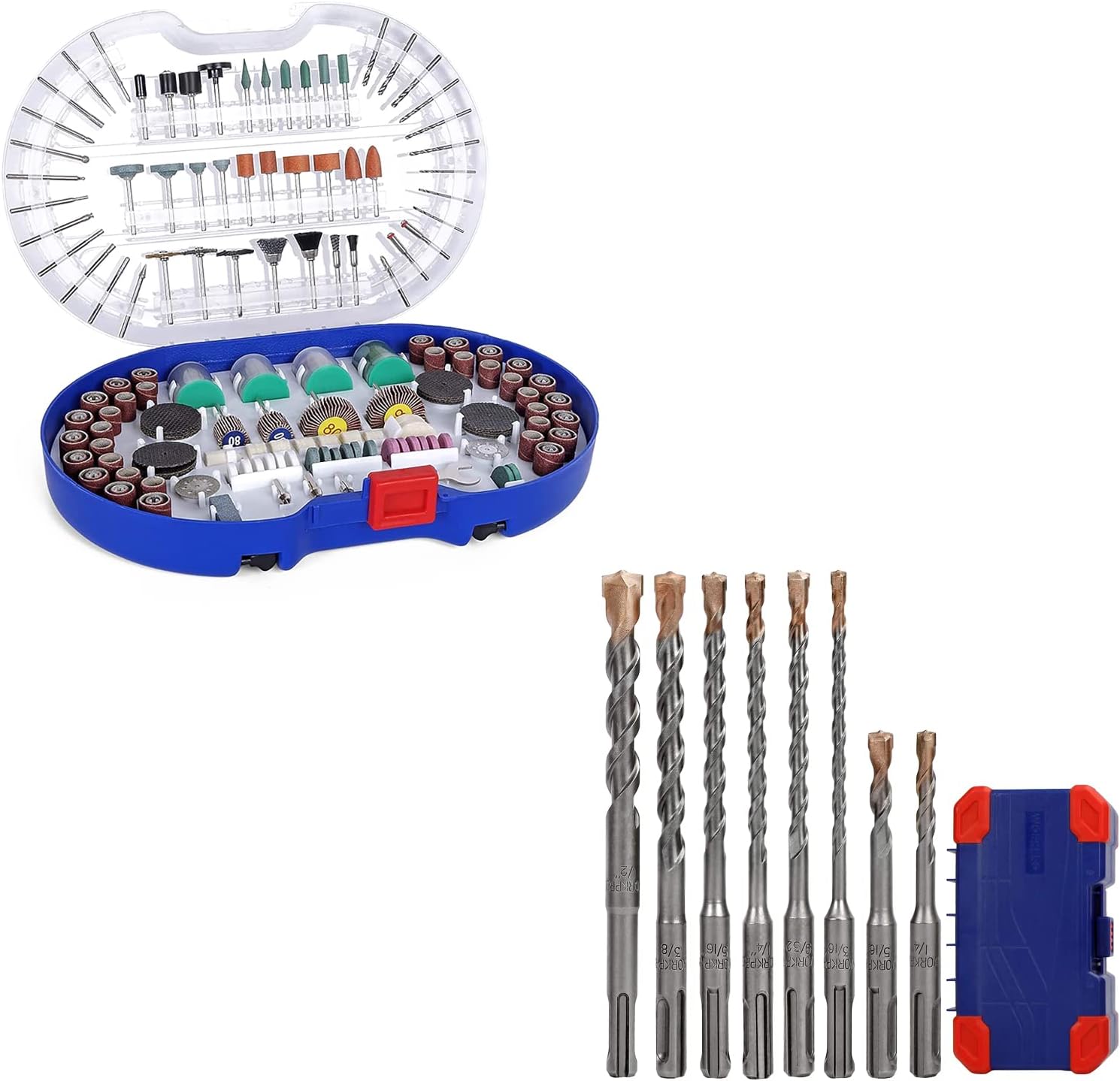 Brandclub - WORKPRO 276-piece Rotary Tool Accessories Kit & WORKPRO 8 ...