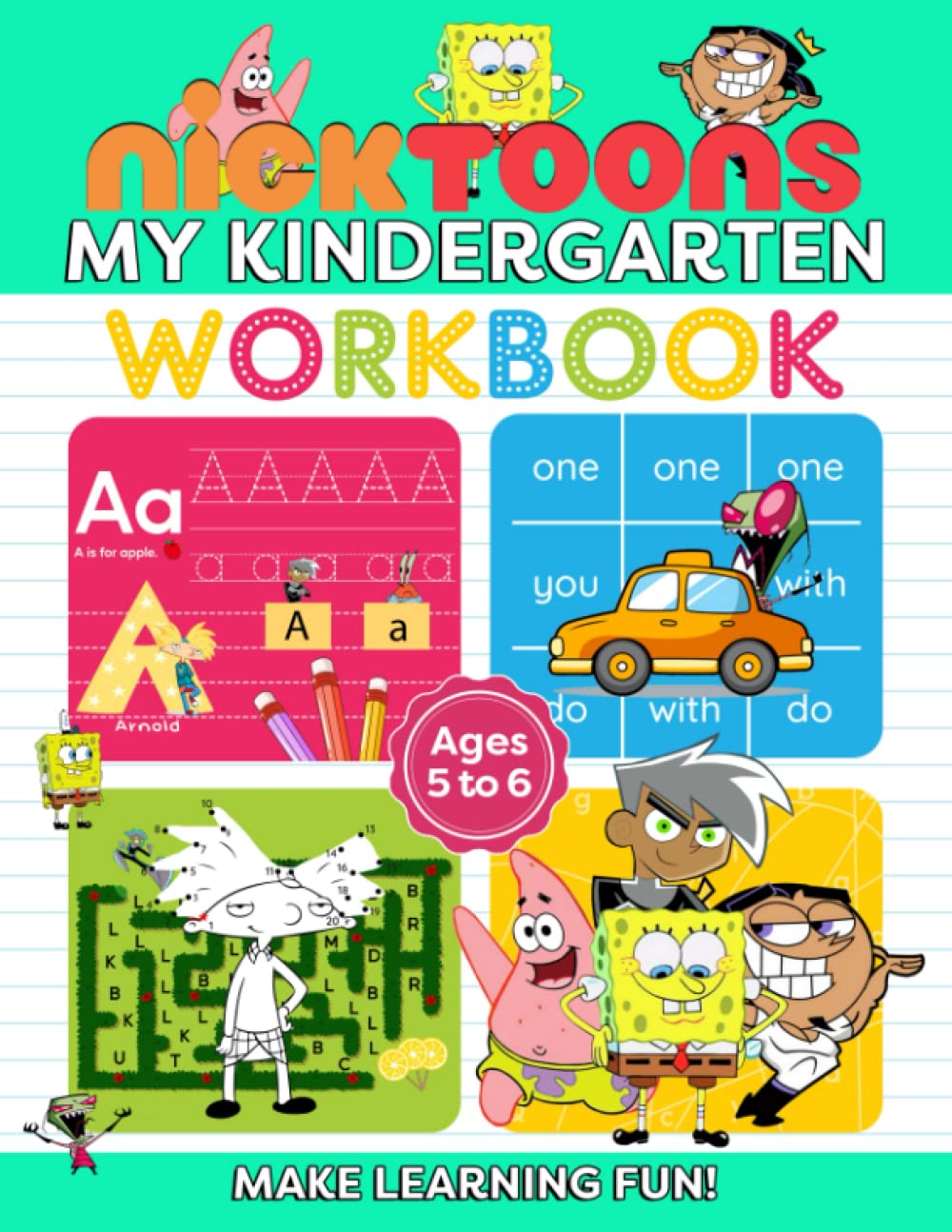 Buy Nicktoons My Kindergarten Workbook: Ultimate With Easy Dot To ...