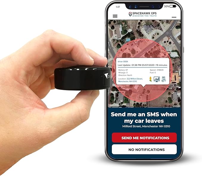 Amazon.com: SpaceHawk GPS Tracker - Real-Time Mini GPS System. Hidden ...