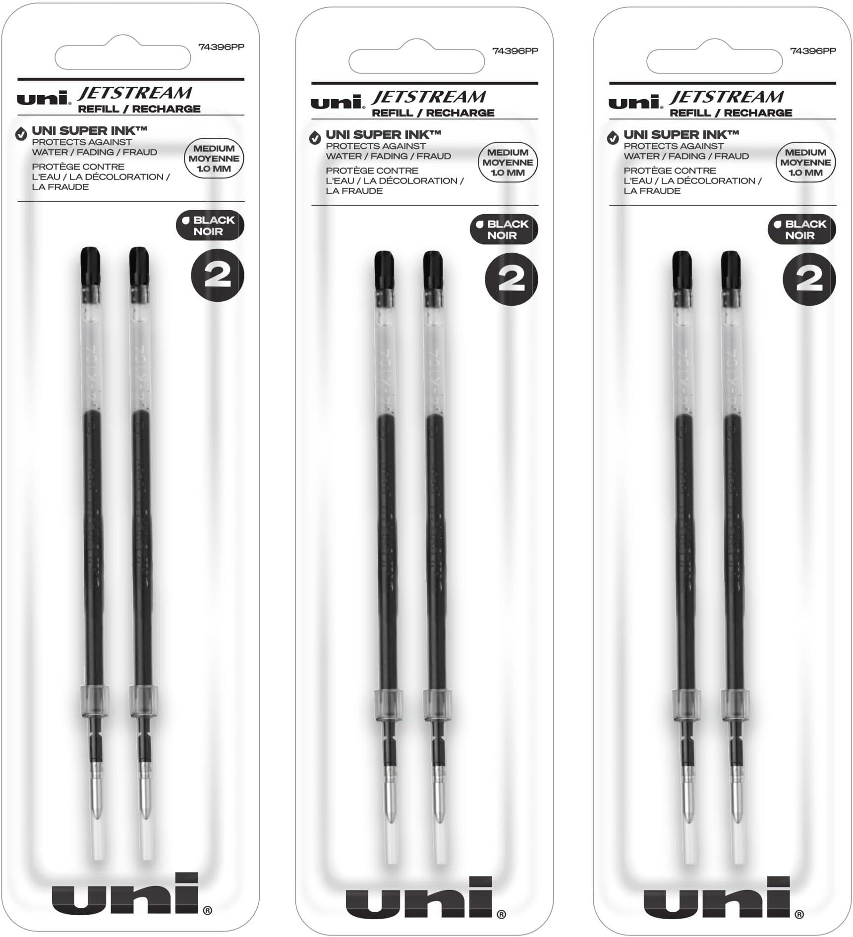 Amazon.com : Uniball Jetstream Ballpoint Pen Refills, 1.0mm Bold Point ...