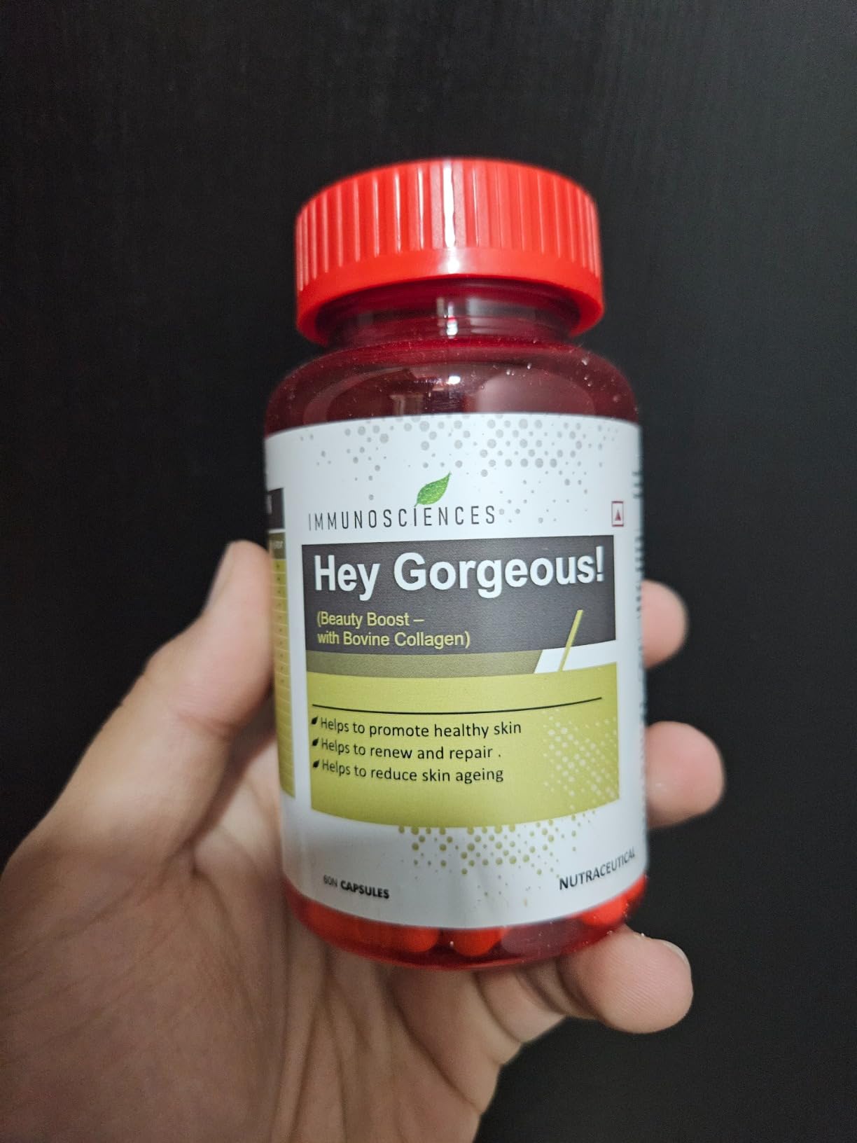 IMMUNOSCIENCES Hey Gorgeous Beauty Boost – Premium Bovine Collagen ...