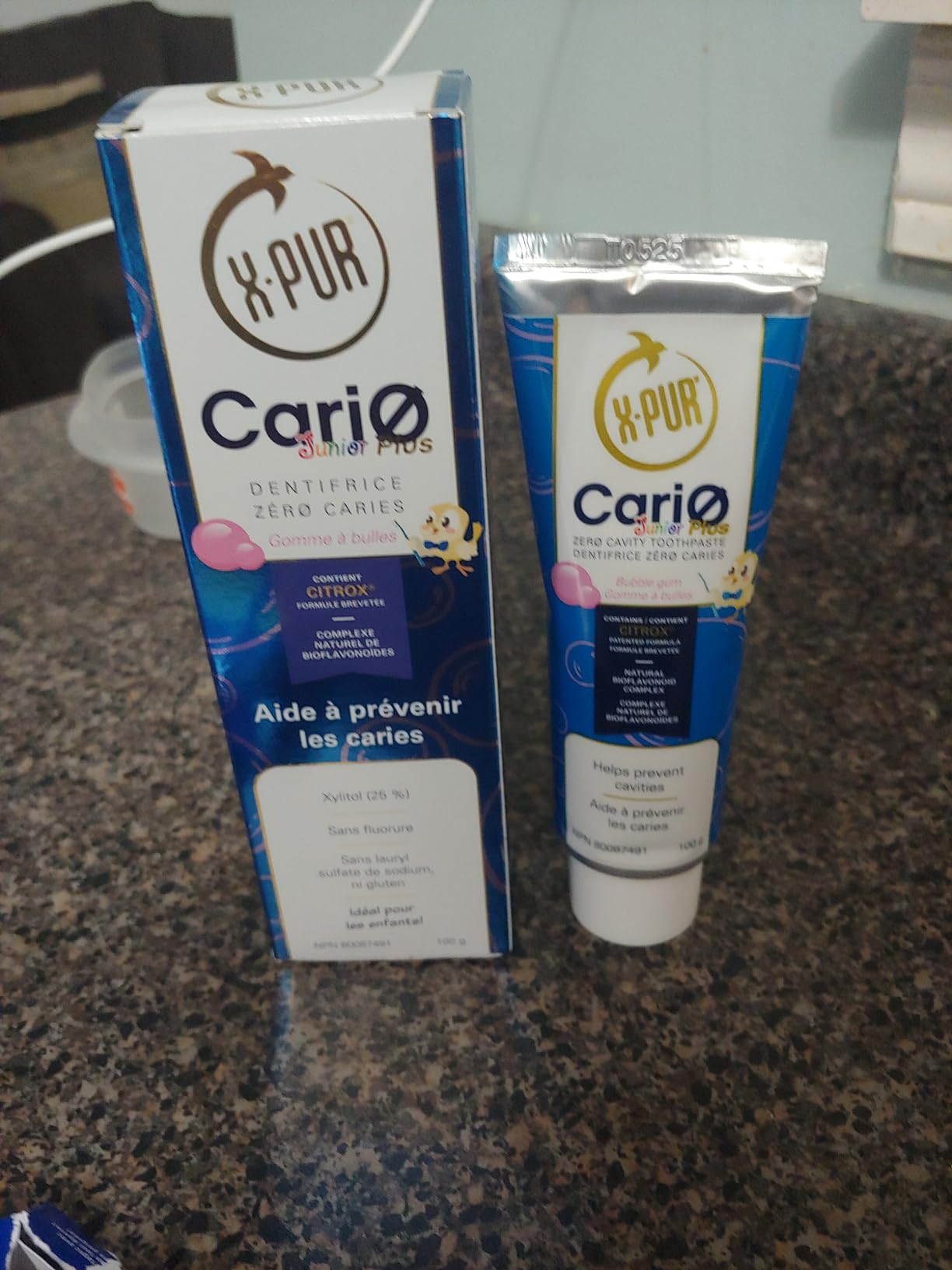 X-PUR CariO Plus Junior Toothpaste - 25% Xylitol Toothpaste - Bubble ...