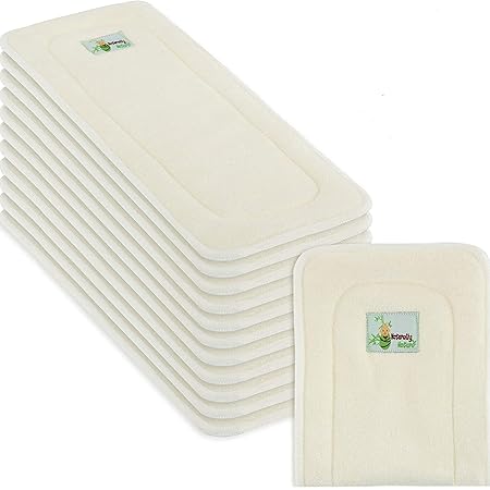 Amazon.com : Babygoal Reusable Cloth Diaper Inserts Pack of 12 ...