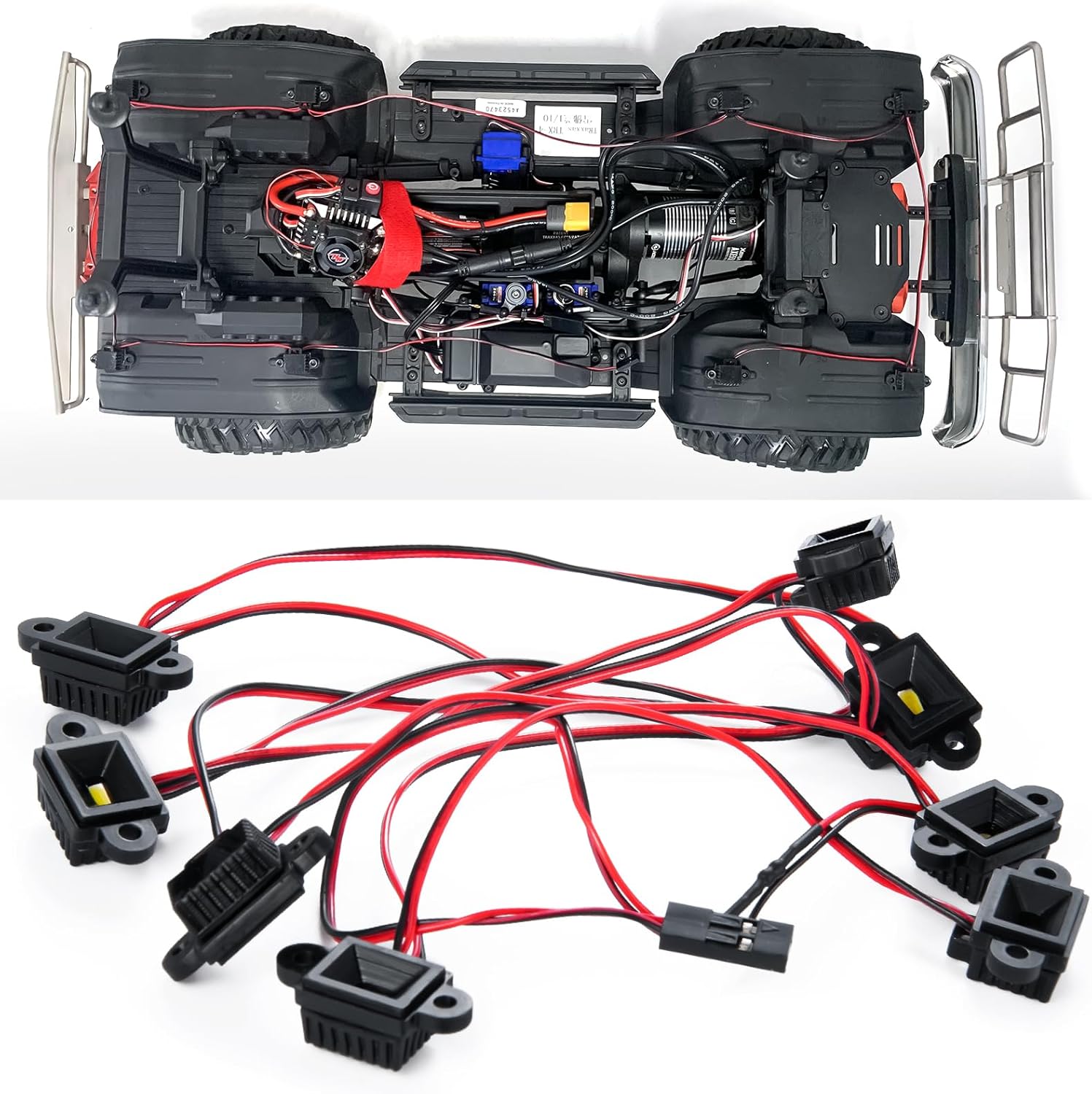 Amazon.com: RCHUBAM RC LED Rock Light Kit Chassis Light Compatible with TRX-4 / TRX-6 G63 1/10 ...
