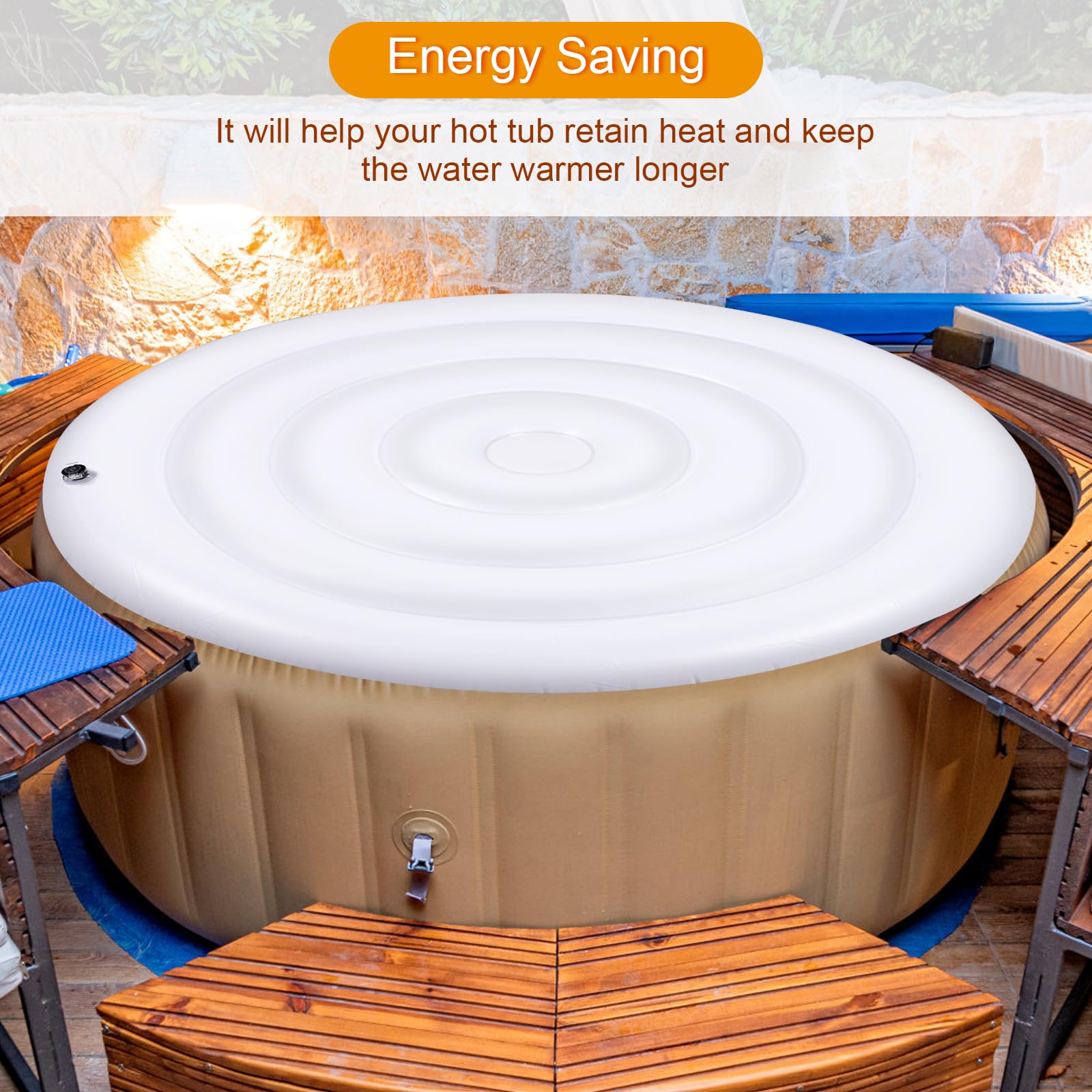 Thermal Spa Cover Sibosen Inflatable Hot Tub Cover - Universal Fit ...