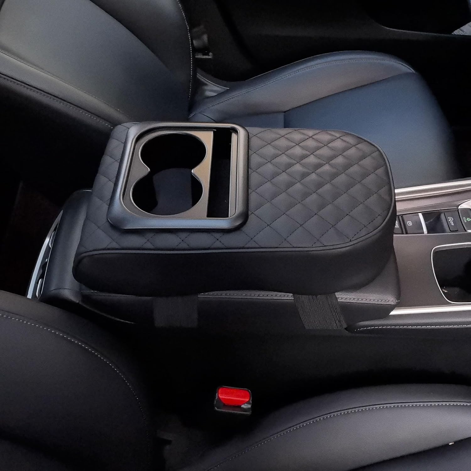 Amazon.com: FQMY Auto Center Console Armrest Pillow, Leather Car ...