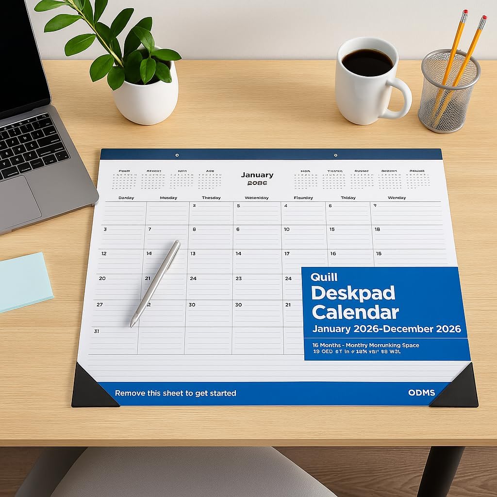 Amazon.com : Deskpad Calendar 2026, Large Monthly Desk Pad, 22 x 17 ...
