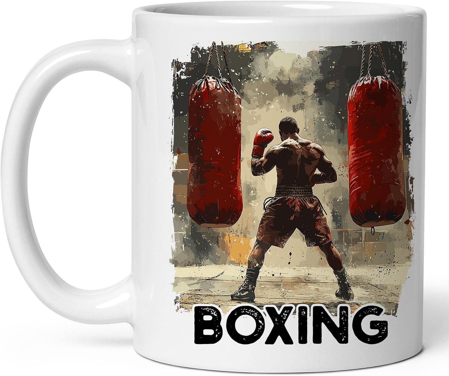 Amazon.com: Boxing Ceramic Coffee Mug 11oz Boxing Gloves Souvenir - Tea ...