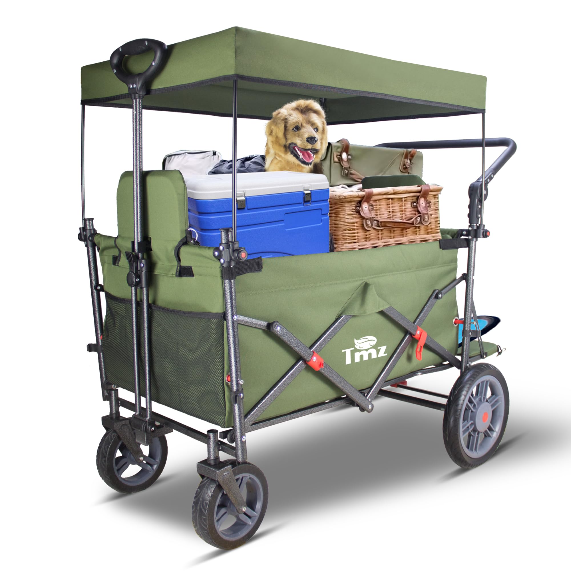Amazon.co.jp: TMZ キャリーワゴン 折りたたみ式 アウトドアワゴン