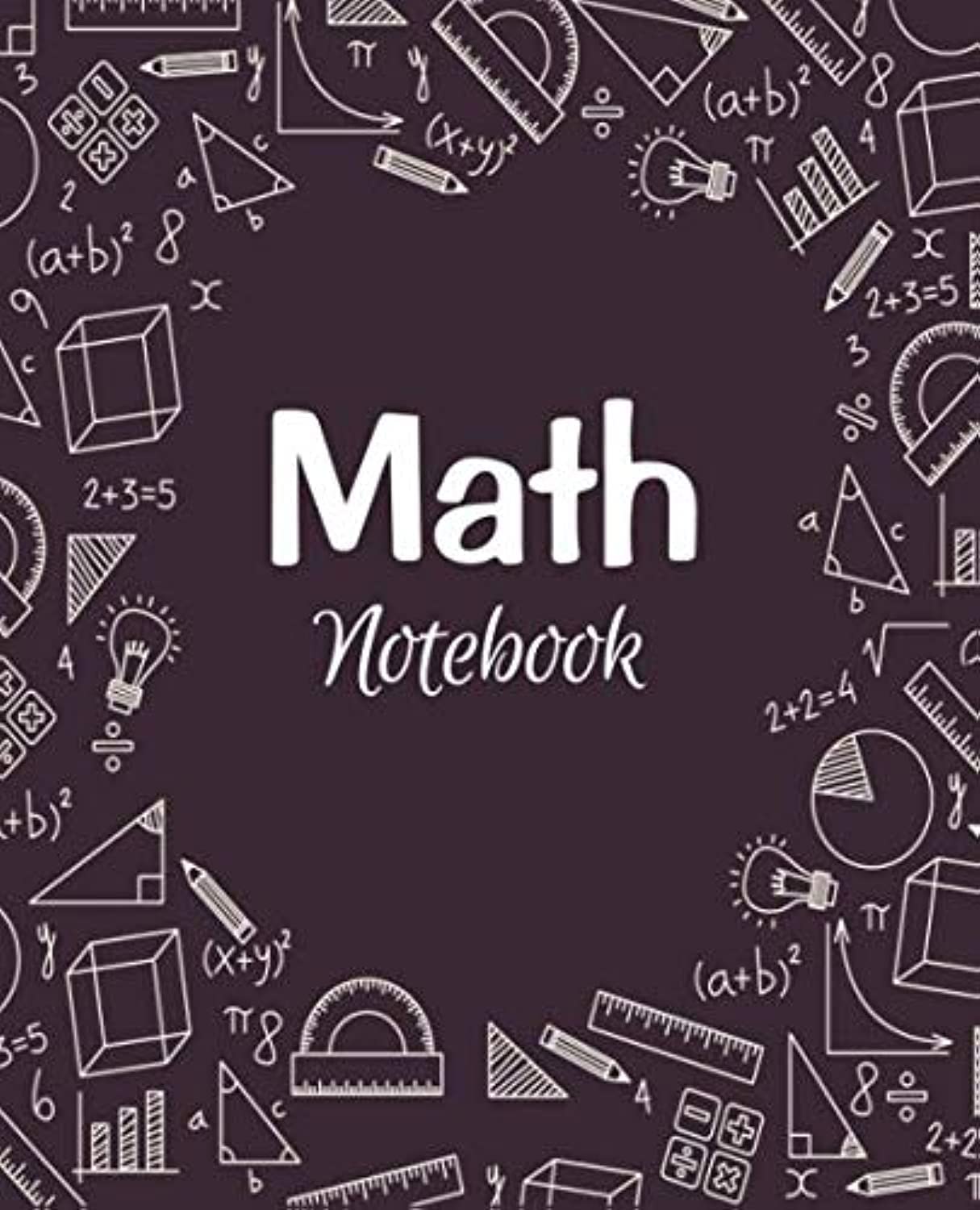 Math Notebook: Math Notebook for School, Single Subject Notebook, Cool ...