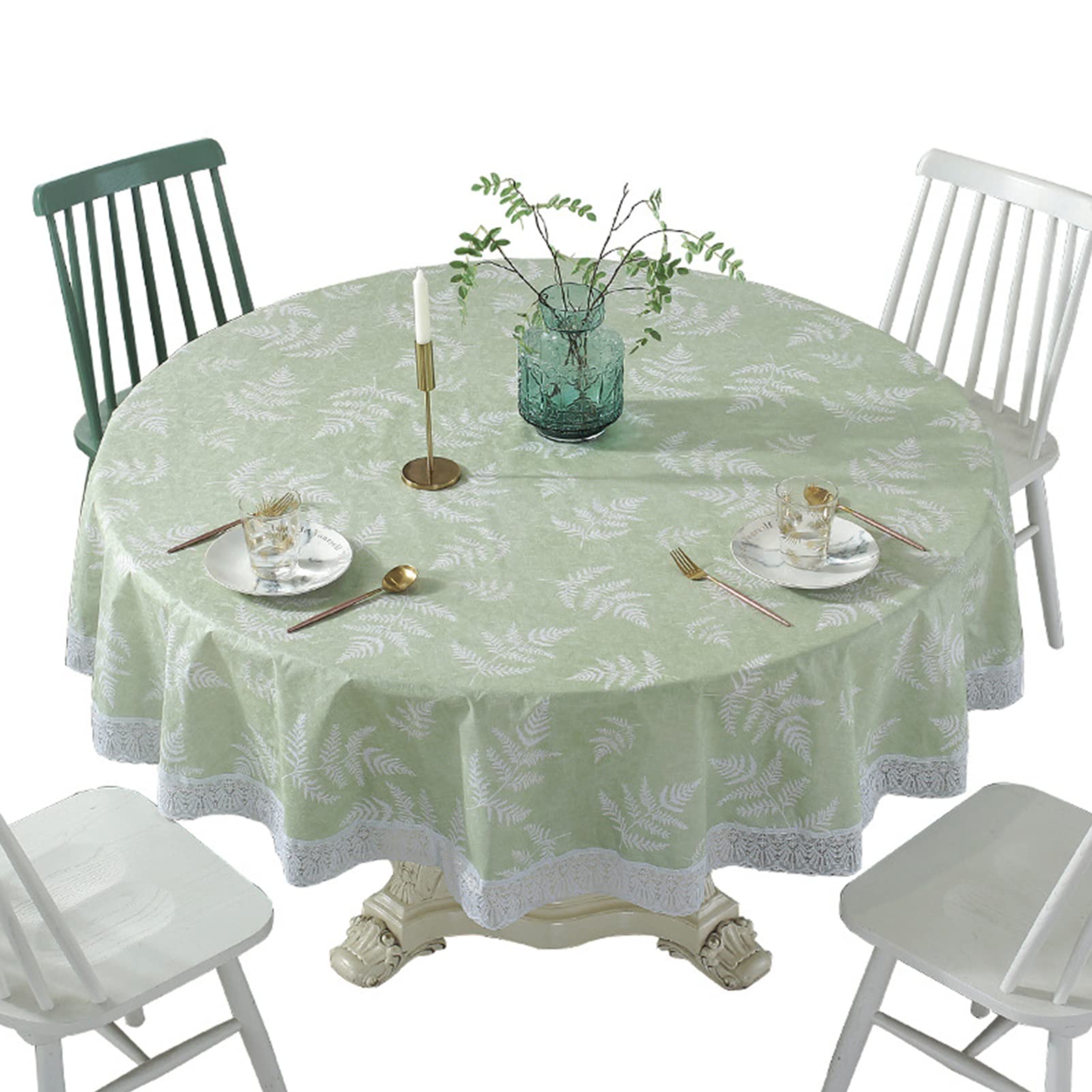 Table Cloth Waterproof, PVC Plastic Tablecloth, Round Tablecloths for ...