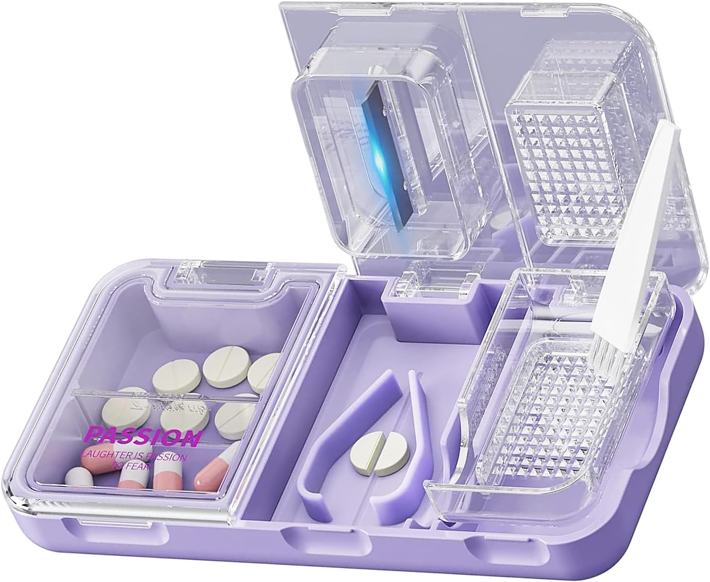 Amazon.com: CFMOUR 3-in-1 Pill Cutter Splitter for Tiny, Small, and ...
