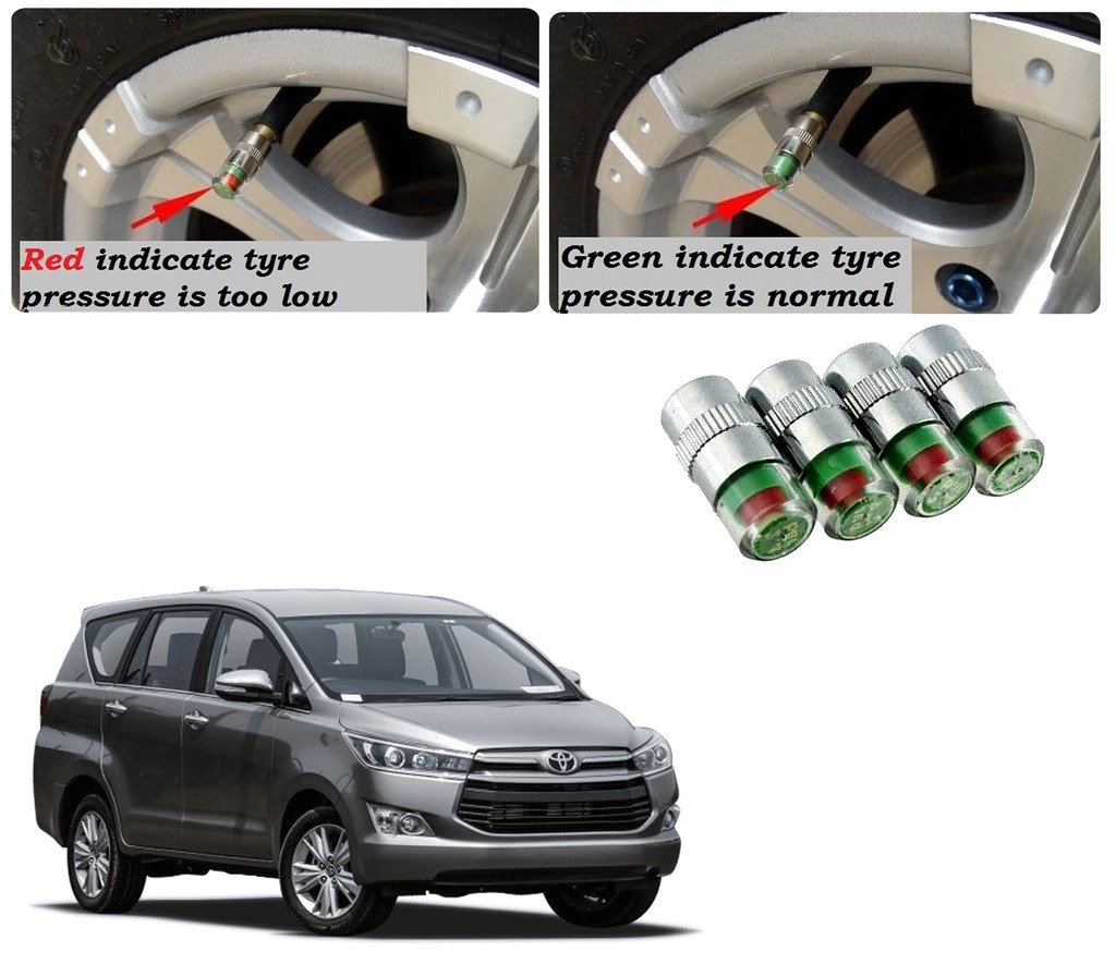 Autopearl Car Air Alert Tire Valve Cap Compatible with Innova Crysta ...