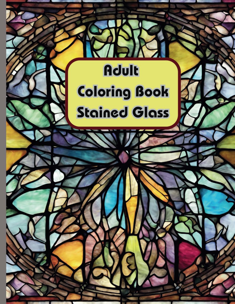 Amazon.com: Adult Coloring Book Stained Glass (Adult COLORING BOOK for ...