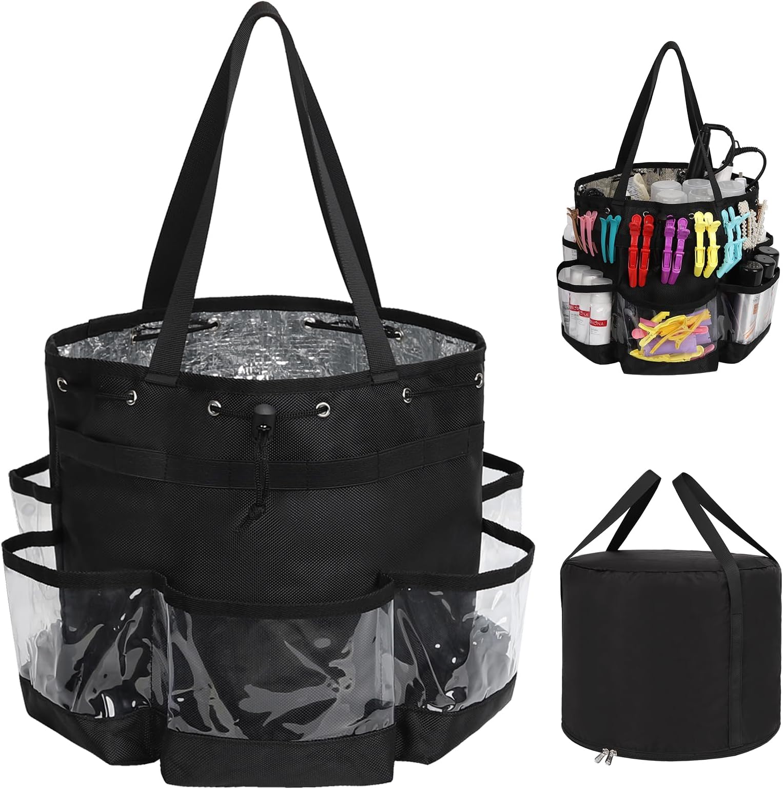 Amazon.com : CUBETASTIC 2 Piece Set Hairstylist Traveling Bag, Large ...