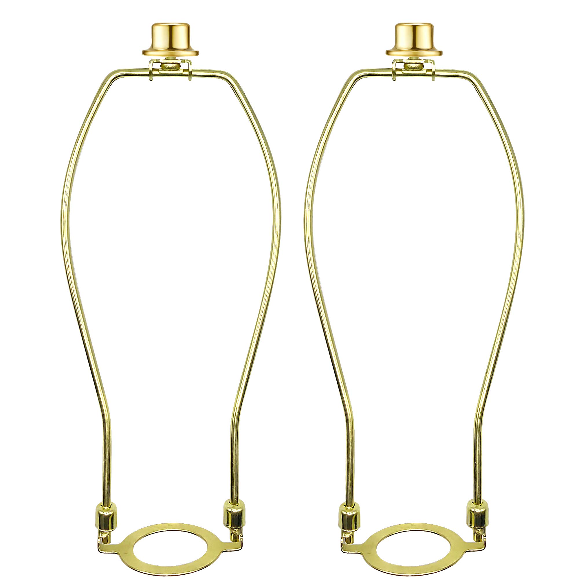 ECUDIS 10 Inch Lamp Shade Harp, Heavy Duty Lamp Harp Adapter Polished ...