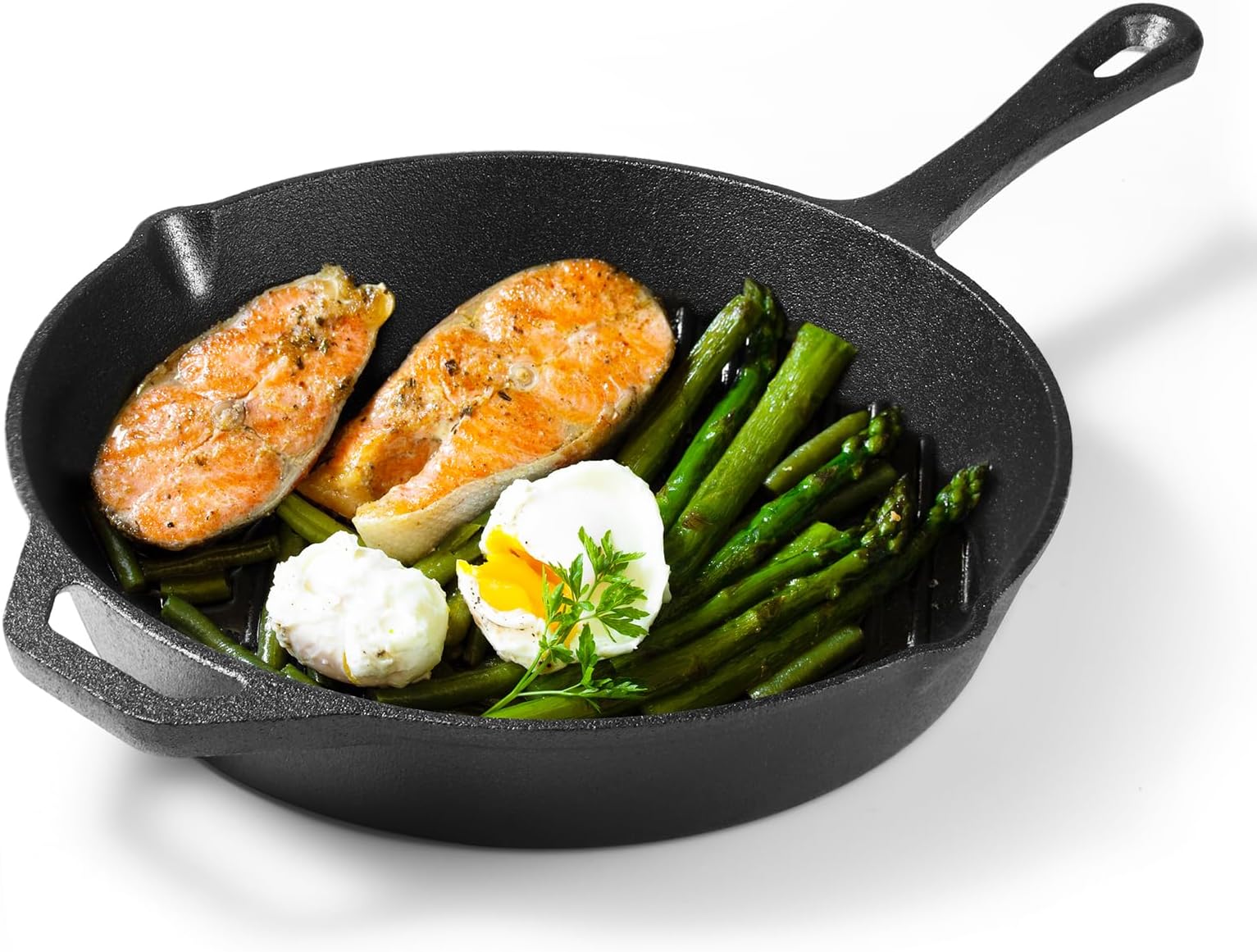 Amazon.com: The UPAN® Sausage Pan - Pre Seasoned Cast Iron Pan for ...