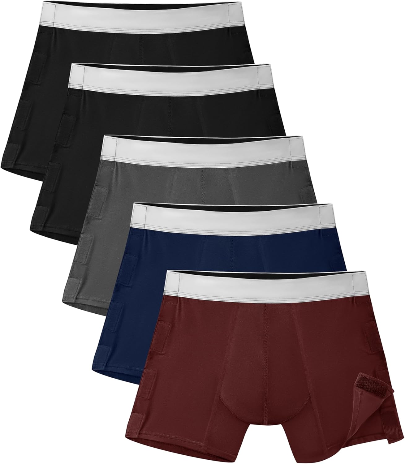 TIICHOO Mens Incontinence Underwear Washable Tear Away Leak Proof ...