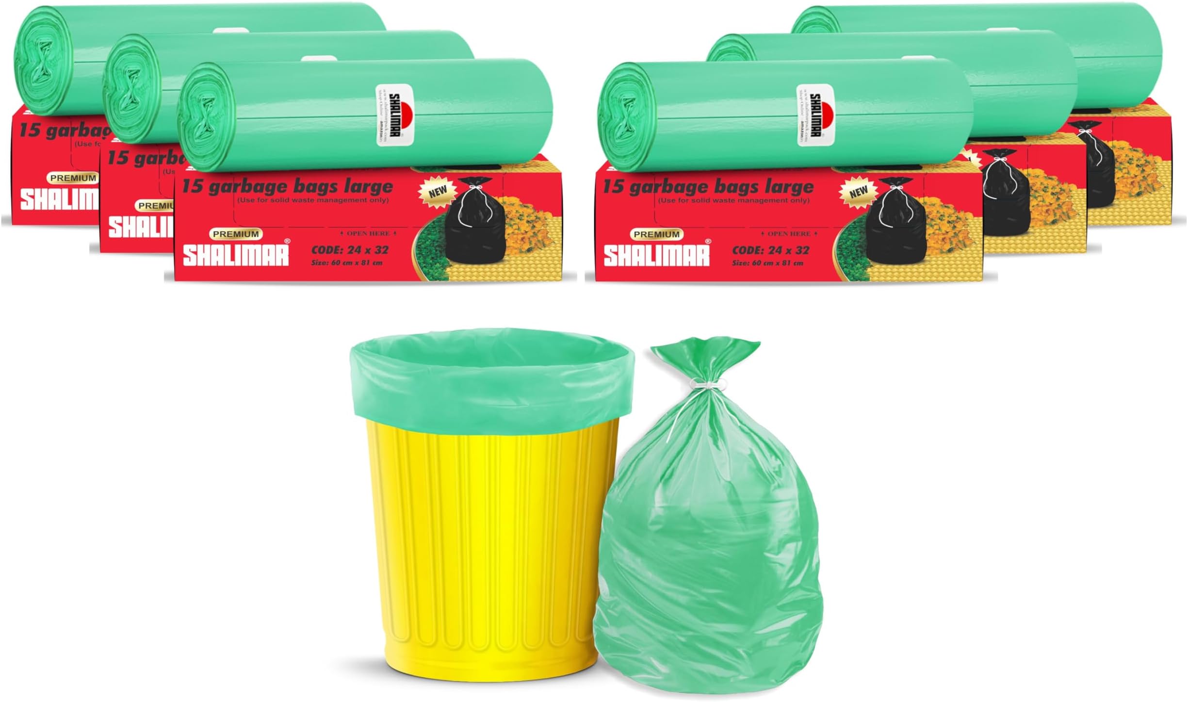 Newtone Premium Garbage Bags Size 24 X 32 Inches (Large) 60 Bags (4 ...