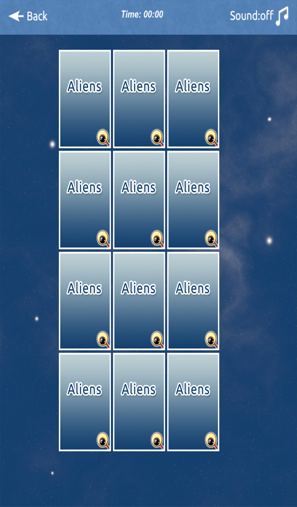 Aliens Memory Match - App on Amazon Appstore
