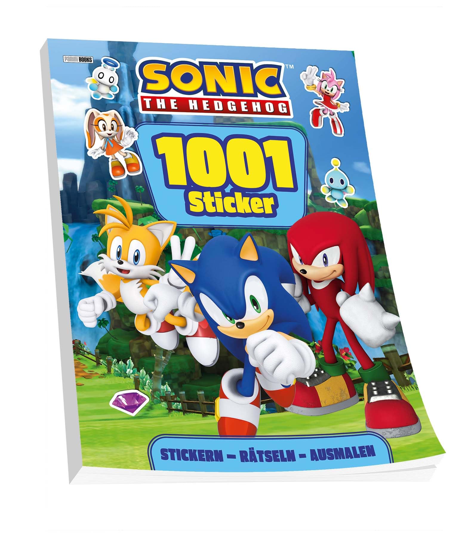 Sonic The Hedgehog: 1001 Sticker: Stickern – Rätseln – Ausmalen: Activityblock mit 1001 Stickern ...