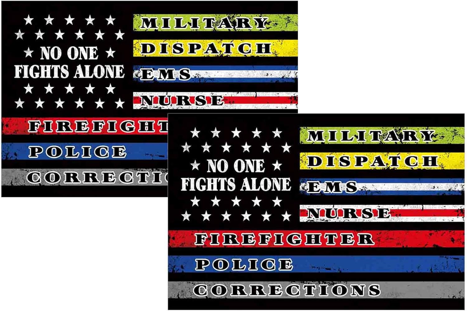Amazon.com - 2 Pcs No One Fight Along Bumper Stickers for Car,First ...