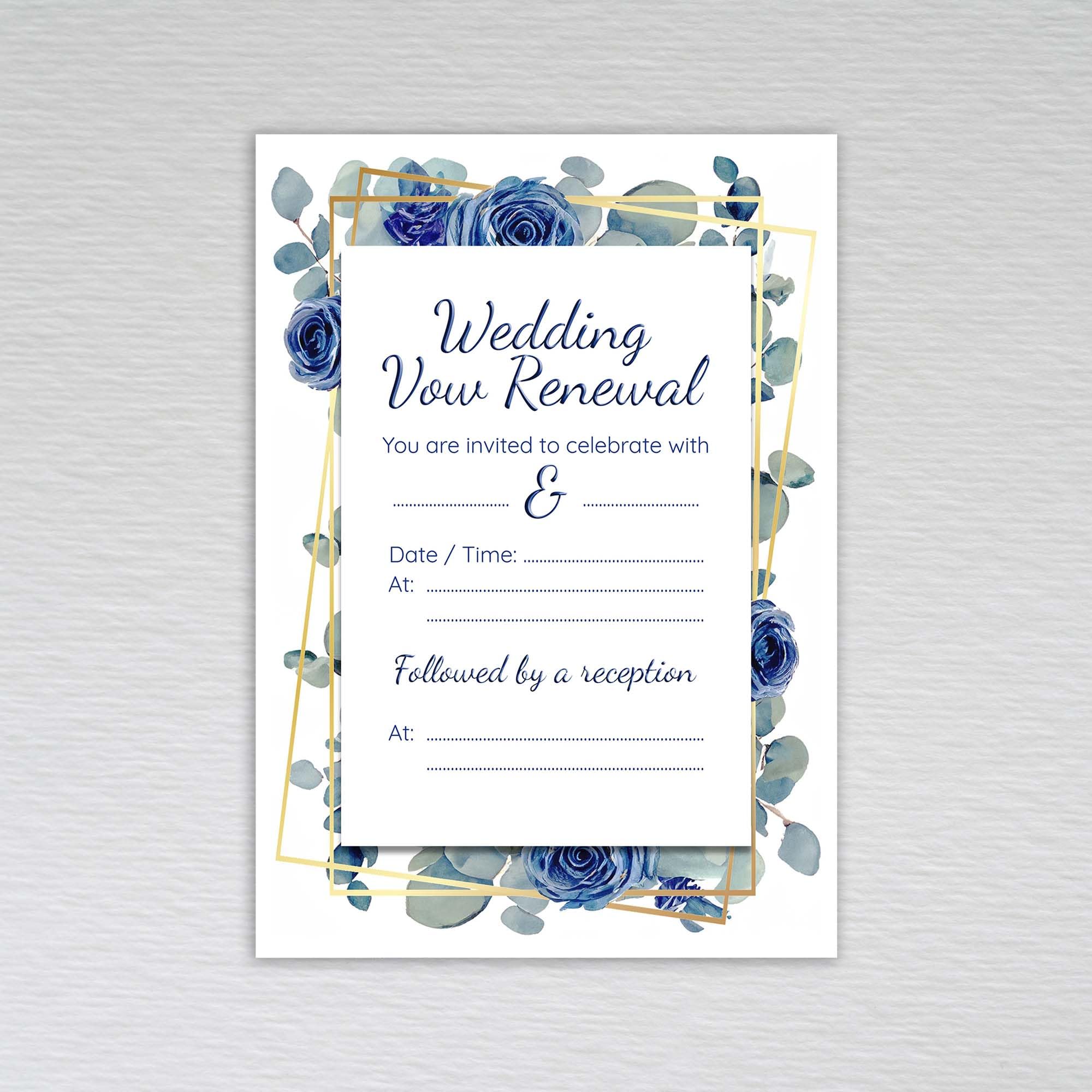 Marriage Renewal Invitations Textured Ombre Vow Renewal Invitations By