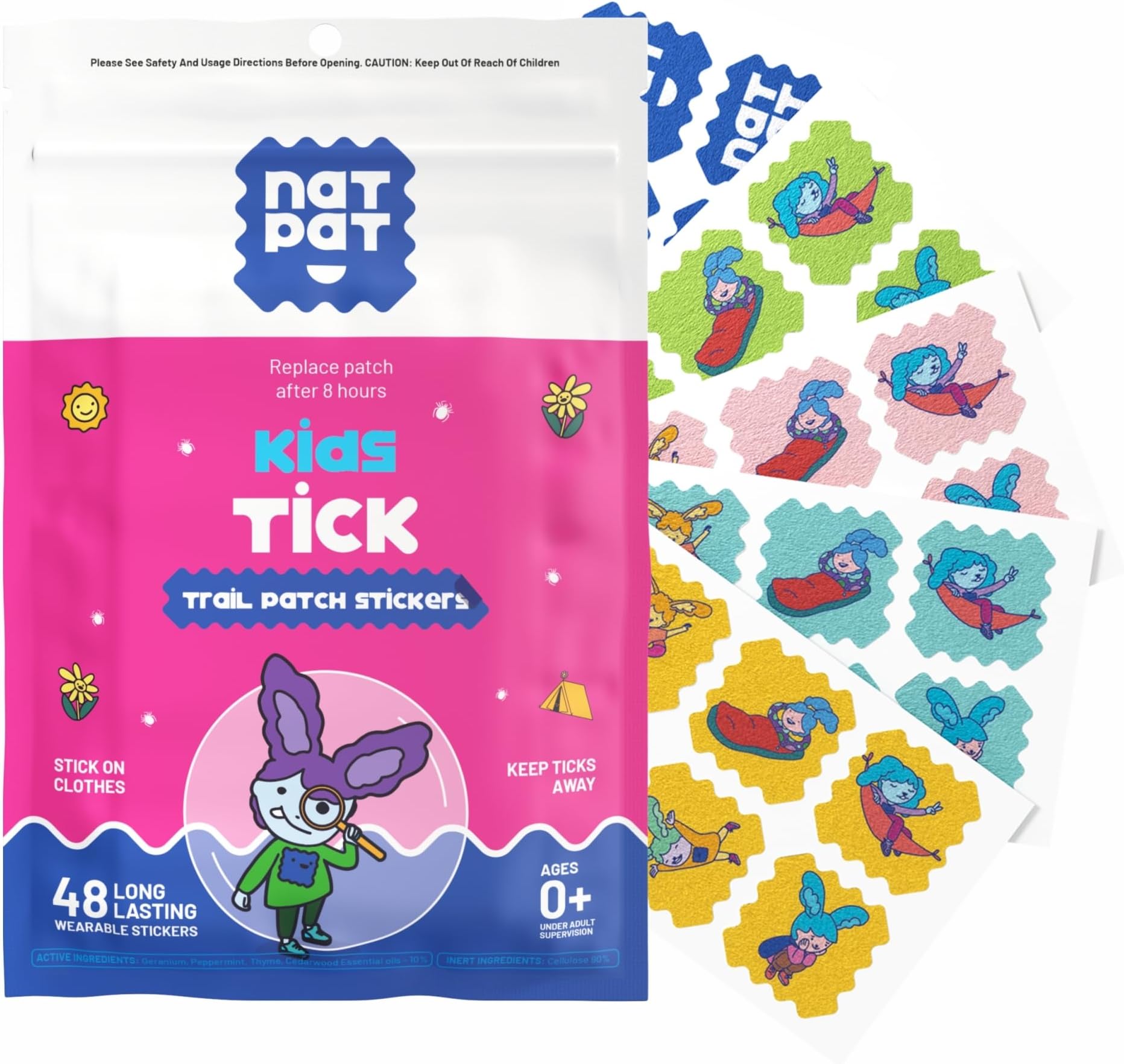 Amazon.com: NATPAT BuzzPatch Mosquito Patches for Adults - Plant-Based ...