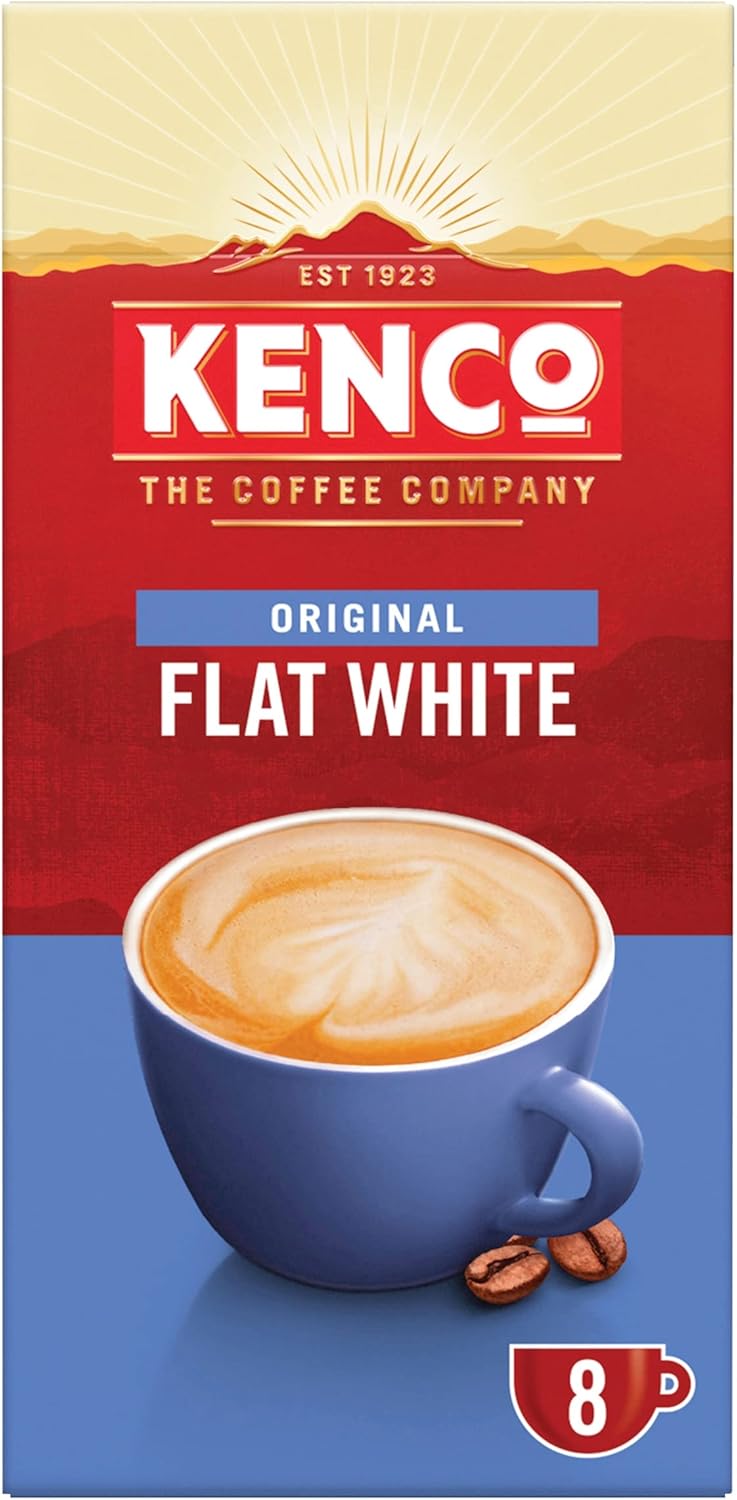 Kenco Flat White Instant Coffee Sachets x8 : Amazon.co.uk: Grocery
