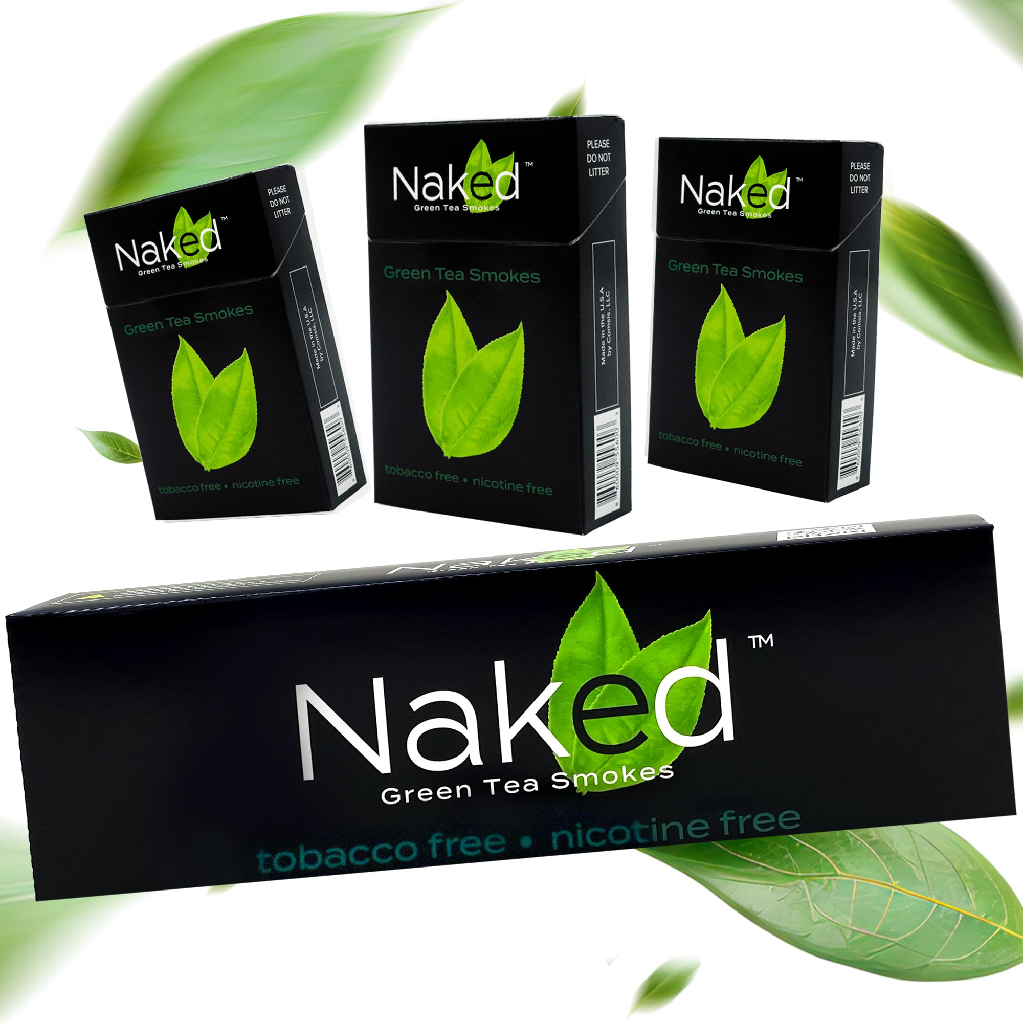 Amazon.com: NAKED Green Tea Cigarettes BOLD 10-pack Carton: Herbal ...