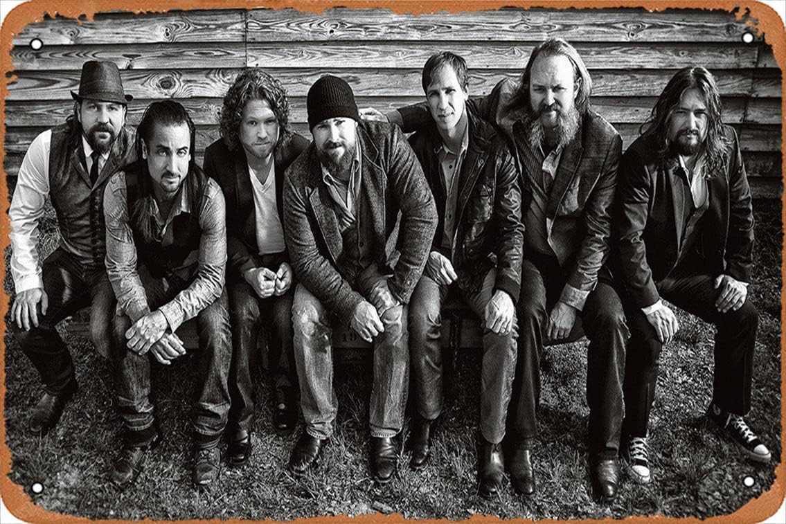 Amazon.com : Muecddoa Music Metal Signs Vintage Zac Brown Band Black ...