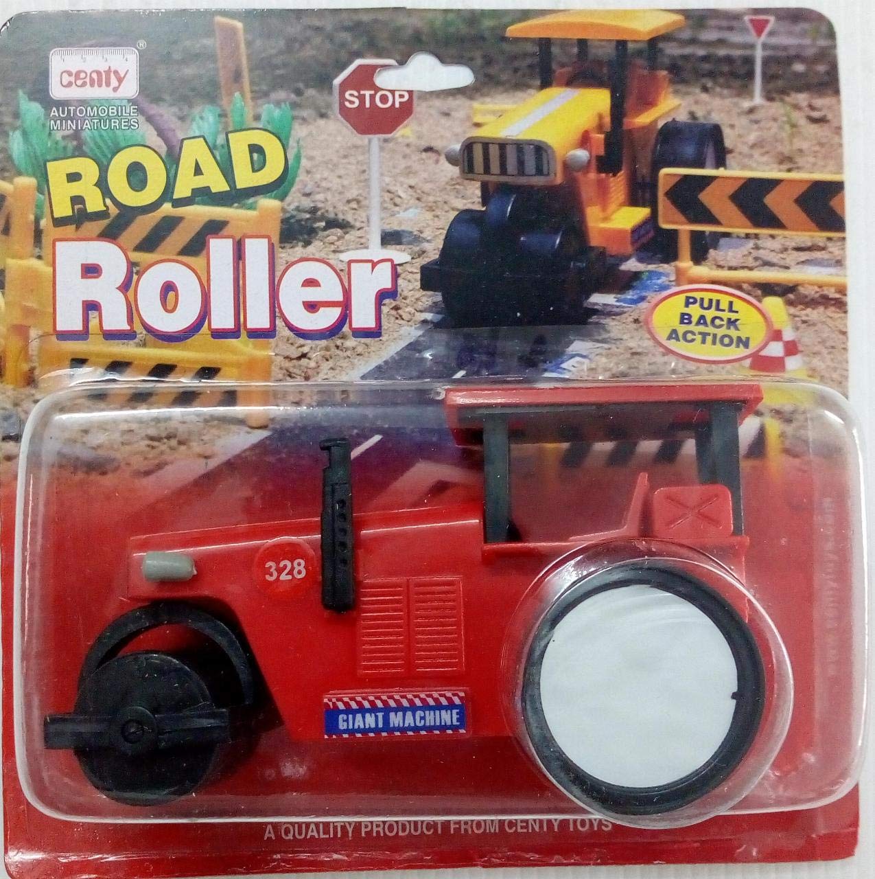 Road Roller Scale Model Pullback Action Toy (Red) : Amazon.in: Toys & Games