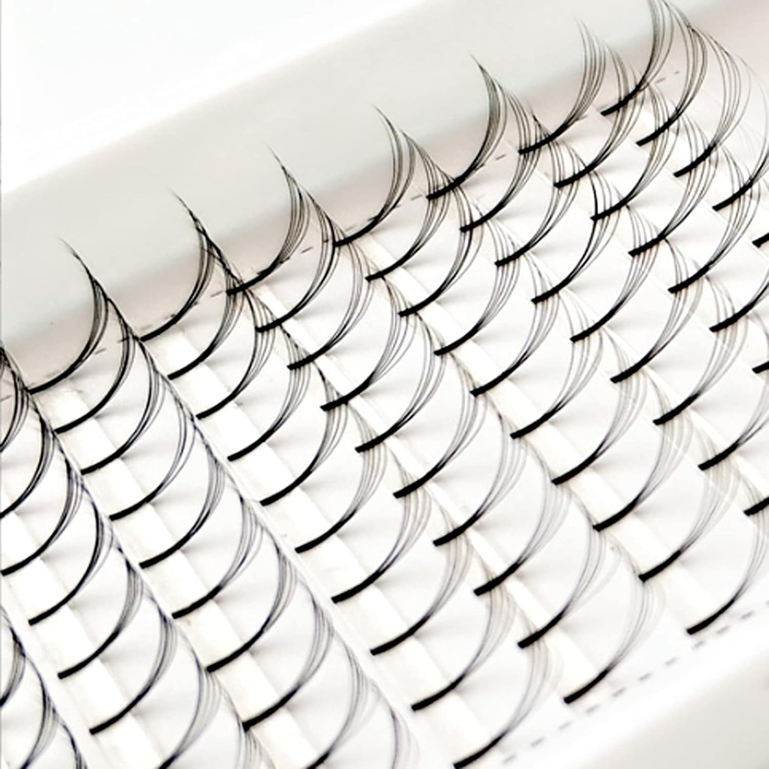 Cluster Lashes Set Russian Volume Lash Extensions 9mm Pre-made Volume ...