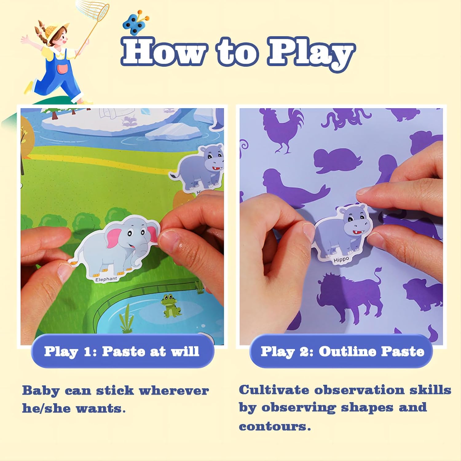 Libro de calcomanías reutilizables para niños, calcomanías de ...