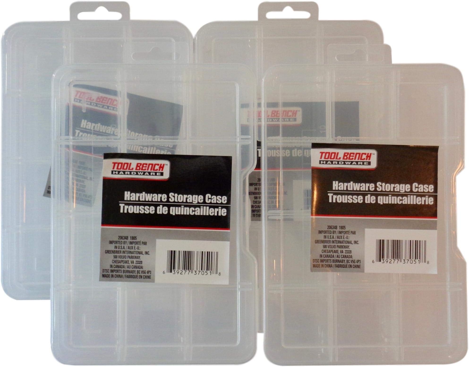 Amazon.com: HT Tool Bench Hardware Storage Case with Compartments ...