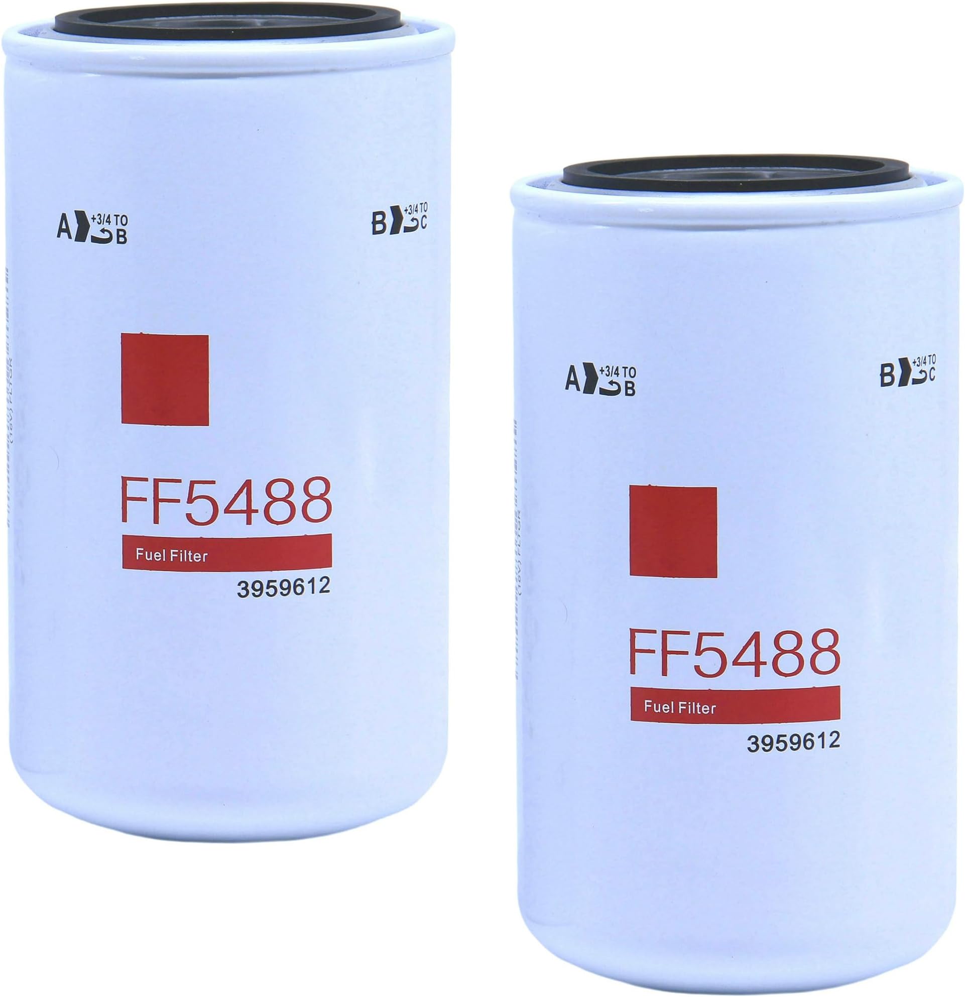 Amazon.com: 2 Pack of FF5488 Fuel Filter Replaces FF5580, 3959612 ...