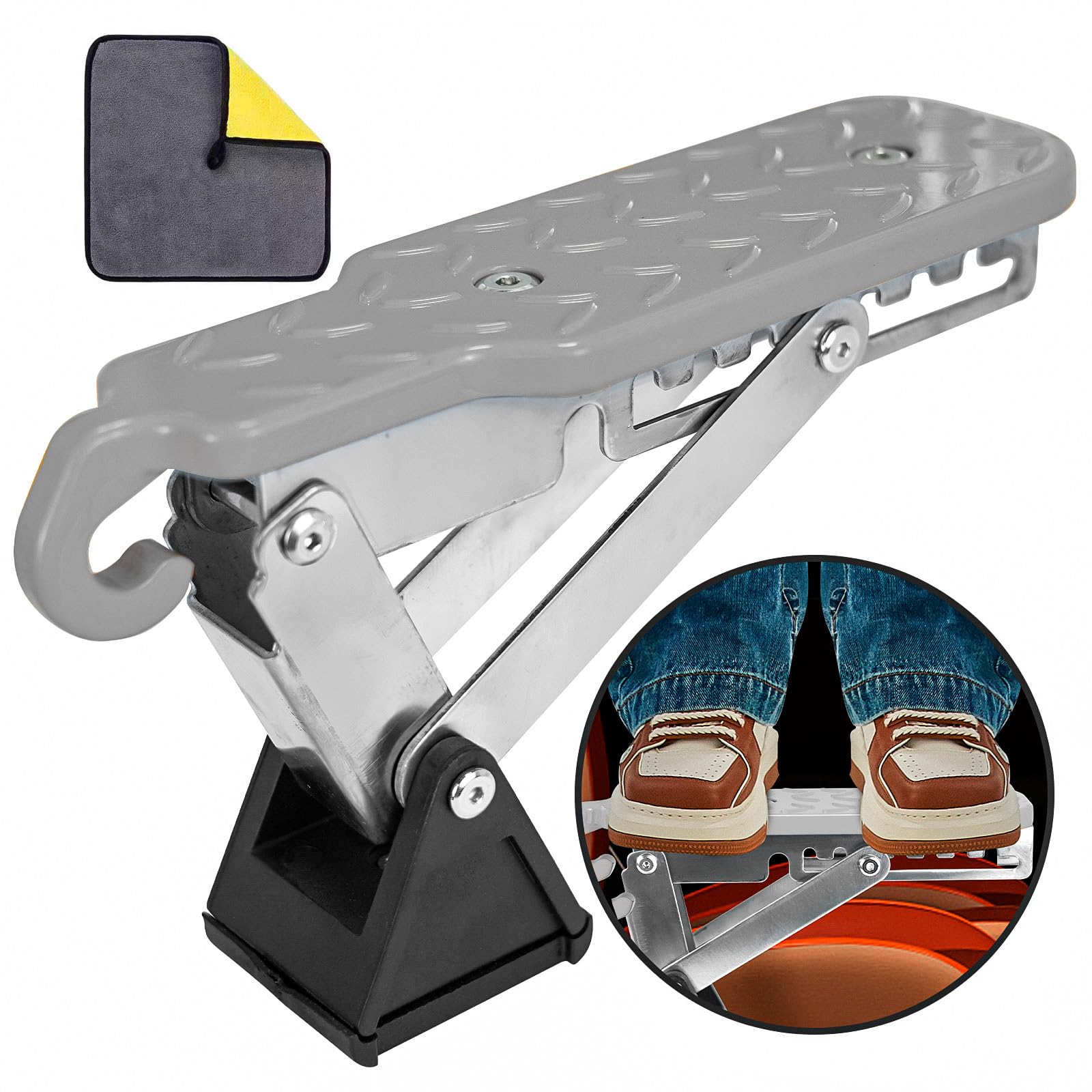 Amazon.com: Universal Fit Car Door Step, Foldable Door Latch Step with ...