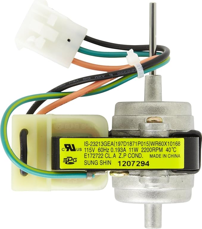 Amazon.com: GE WR60X10168 Genuine OEM Condenser Fan Motor Assembly for ...