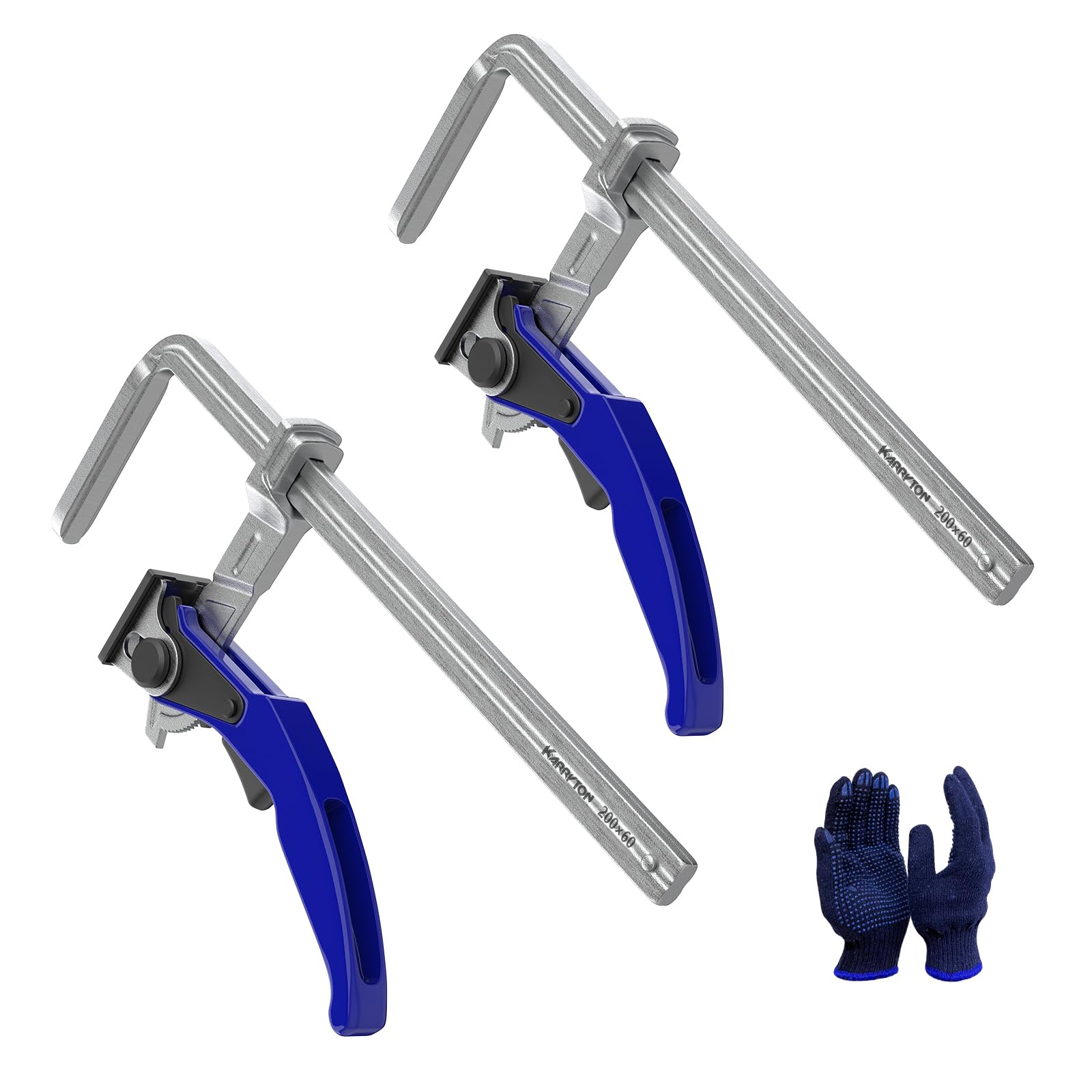 KARRYTON 6-1/2" Ratchet Table Clamp, Quick Release Track Saw Clamps For ...