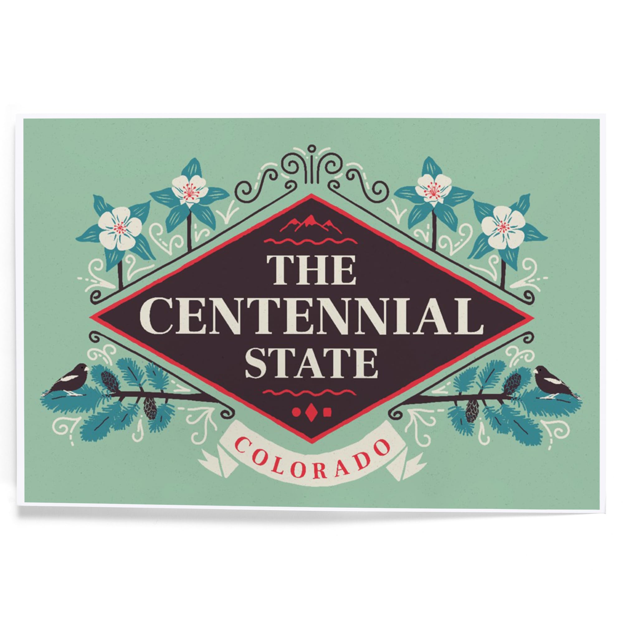 Colorado State Motto In English Colorado Typography Stock