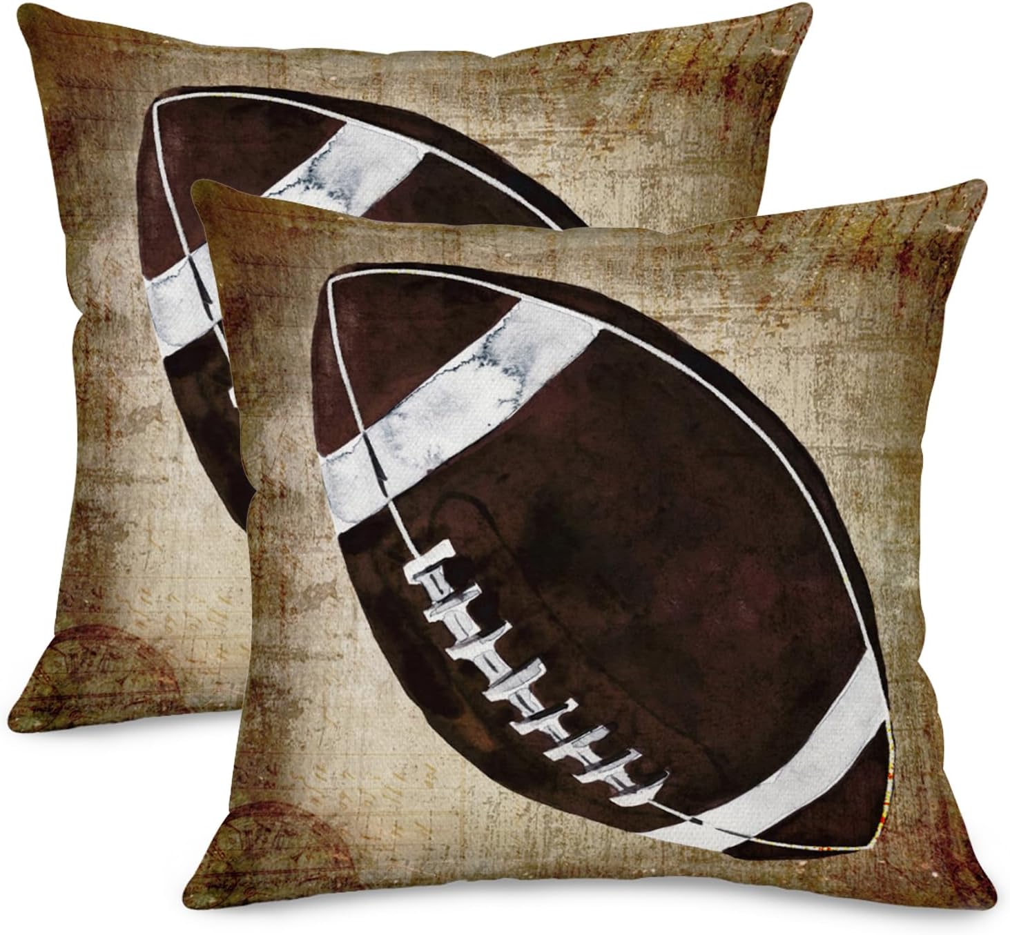 Amazon.com: Qinqingo Ball Sports Pillow Covers 18x18 Inch Set of 2 ...